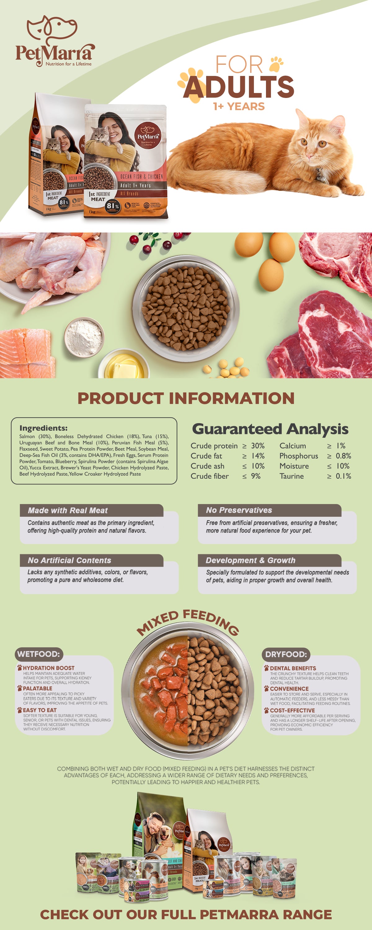 Adult-Ocean Fish & Chicken 1kg – PetMarra